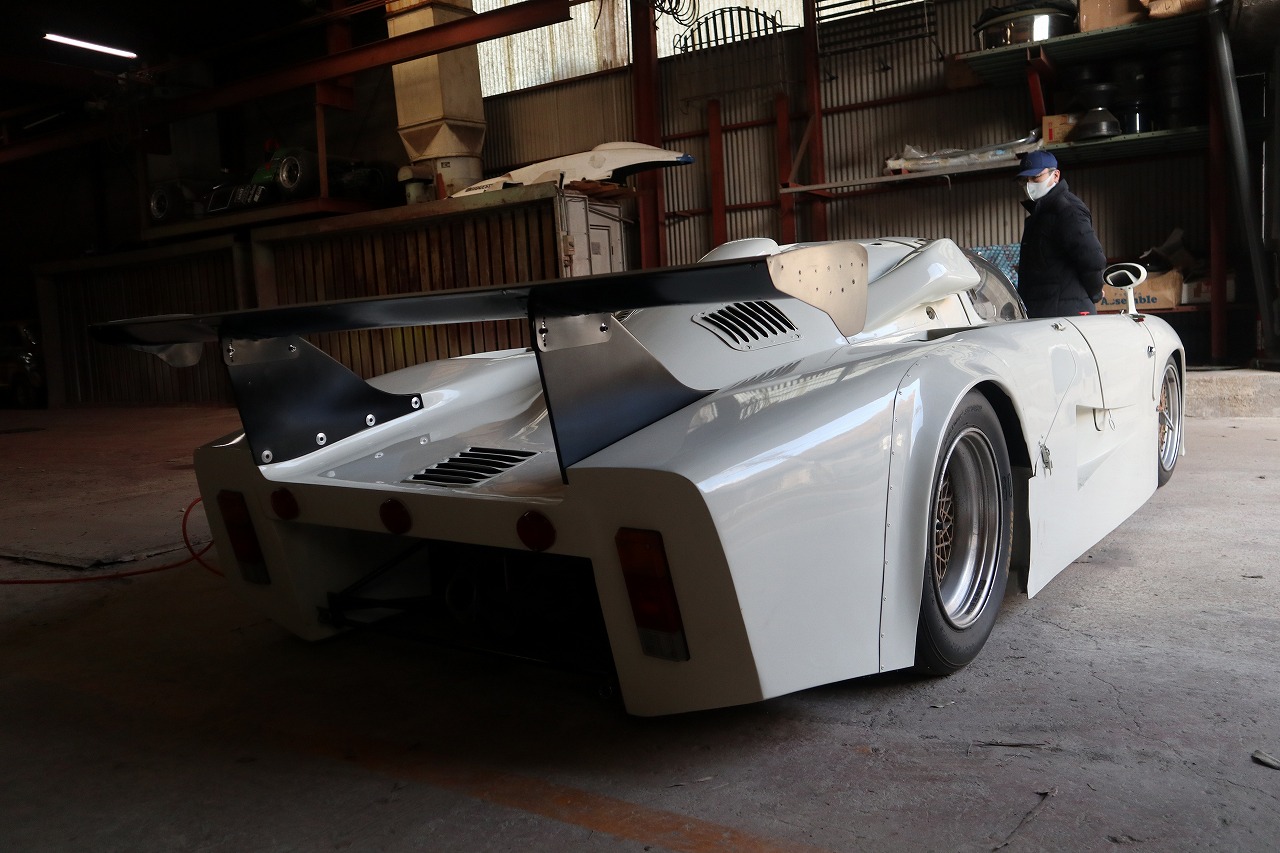 La Mazda 737C châssis 737C-001 restaurée dans sa configuration Le Mans 1985